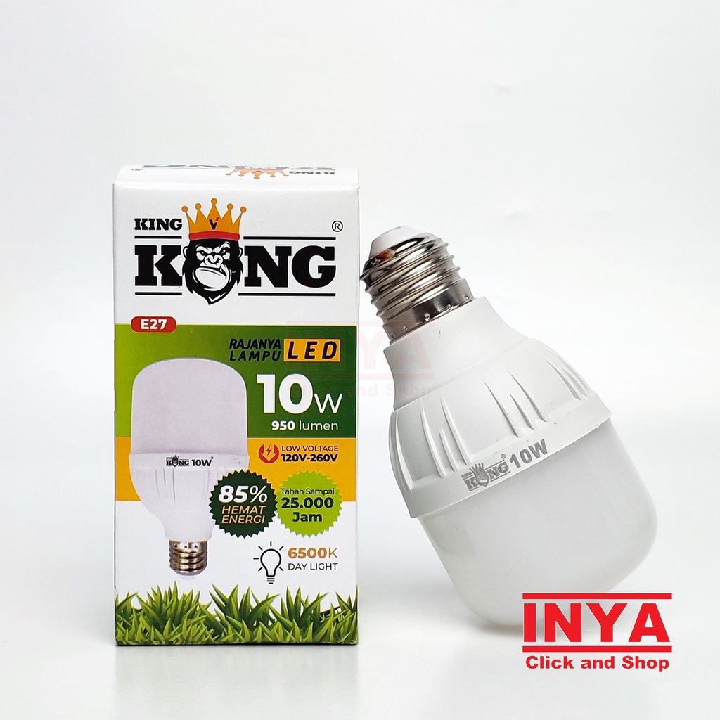 Jual BOHLAM LED KING KONG DAY LIGHT 10W - Lampu Bulb | Shopee Indonesia