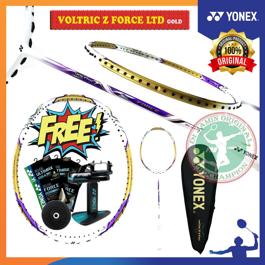Jual YONEX VOLTRIC Z FORCE LTD GOLD RAKET BADMINTON ORIGINAL | Shopee ...