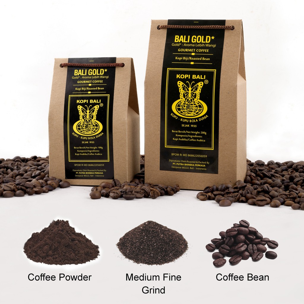 Jual Kopi Bali Gold Kemasan Bag Cap Kupu Kupu Bola Dunia 100gr | 200gr ...