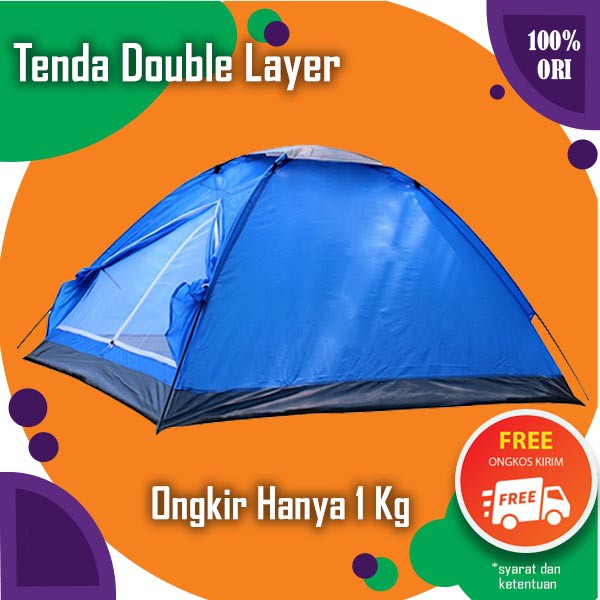 Jual Tenda Camping/ Tenda Outdoor/ Tenda Double Layer-Anti WInd/ Anti ...