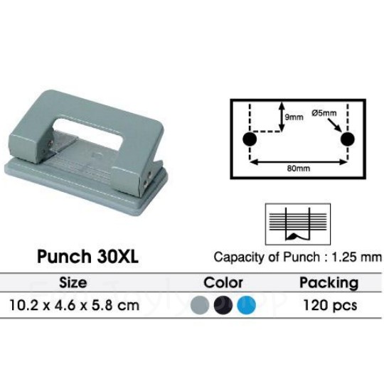 Jual PEMBOLONG KERTAS JOYKO 30XL PUNCH KANTOR MAP DOKUMEN ATK MURAH ...