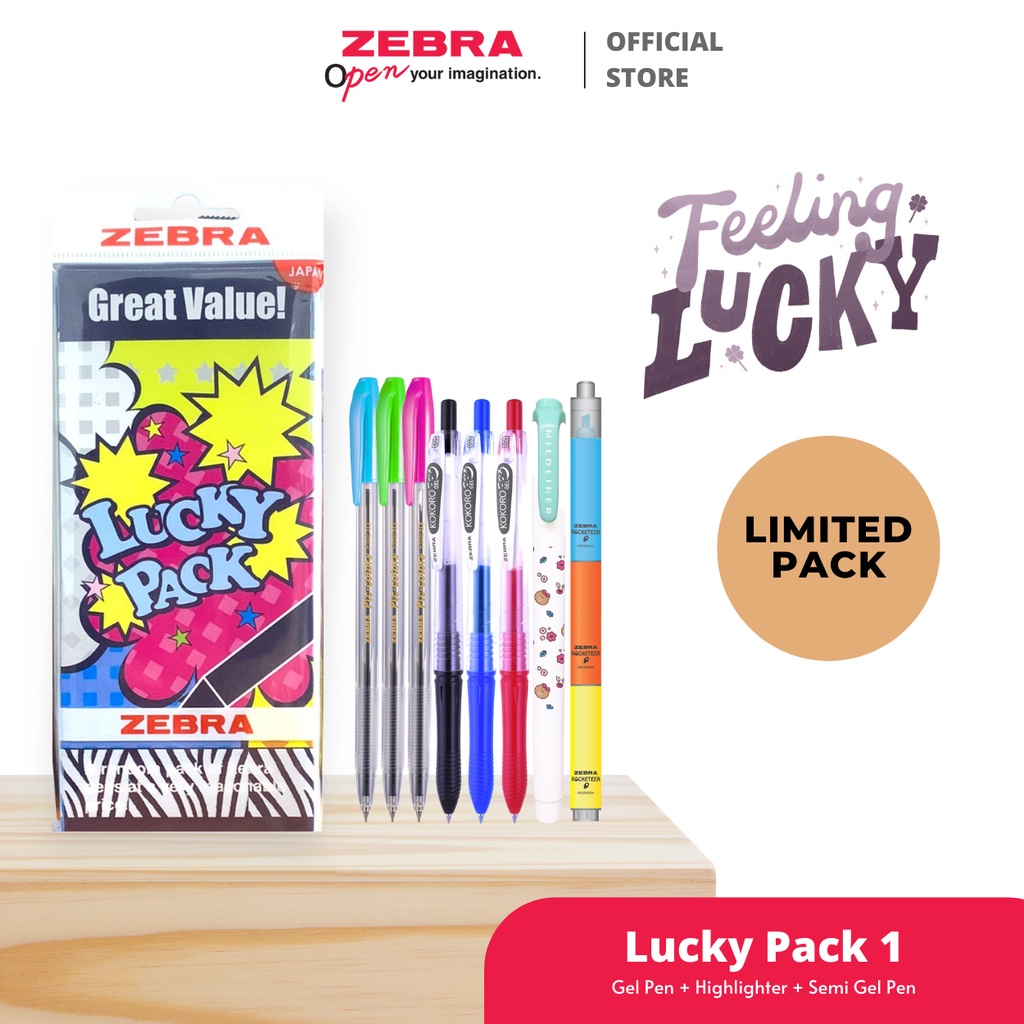 Jual ZEBRA [Paket Back To School] Kokoro Mildliner Piccolo Isi 8 pcs ...
