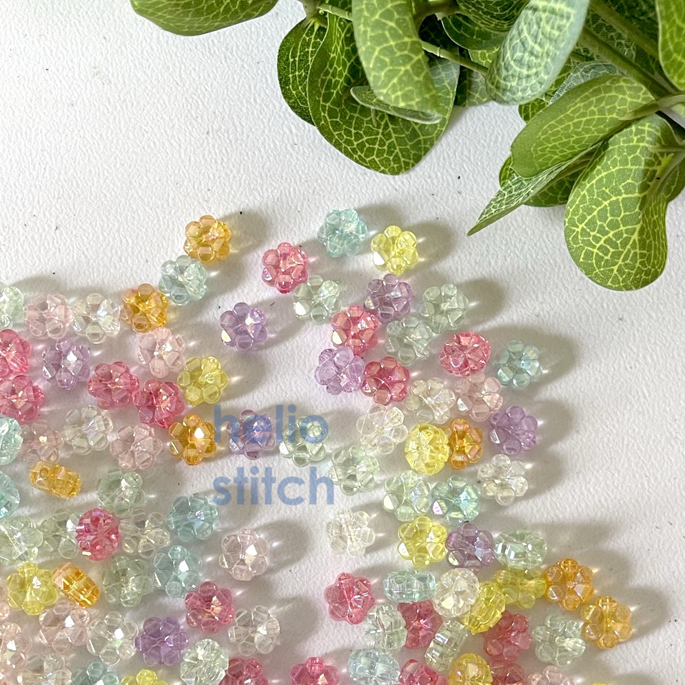 Jual 10 gr Manik-manik Mote Bunga Plum AB | Shopee Indonesia