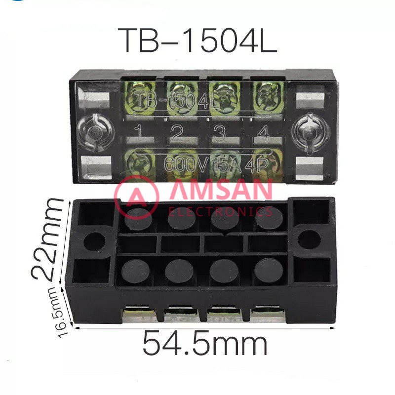 Jual Terminal Block 15A 4p 6p 10p 12p TB1504 TB1506 TB1510 TB1512 ...