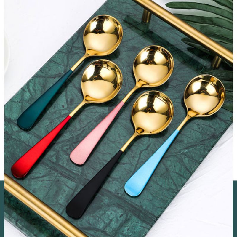 Jual Sendok Stainless Korea Anti Karat Sendok Bulat Sop Model Korea ...