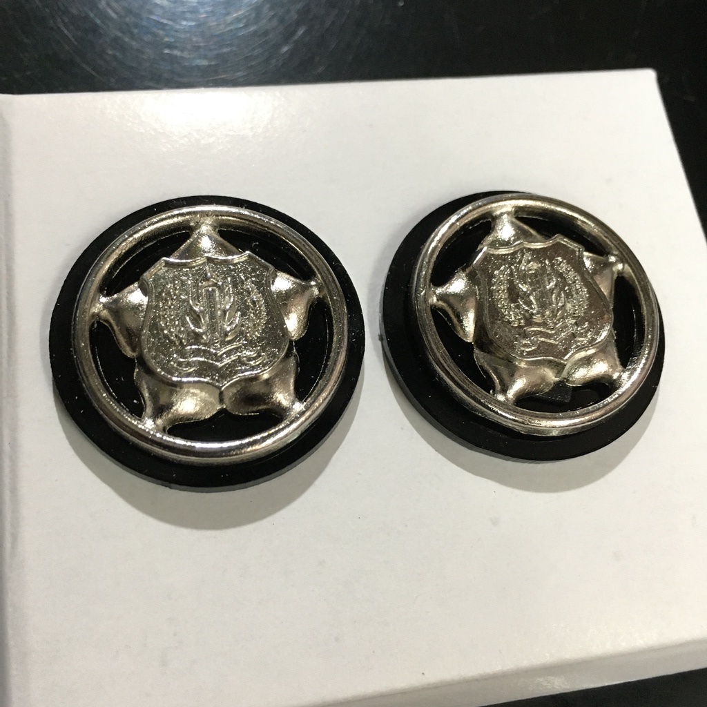 Jual Monogram Satpam / Security Mika Hitam - Monogram Satpam - Pin ...