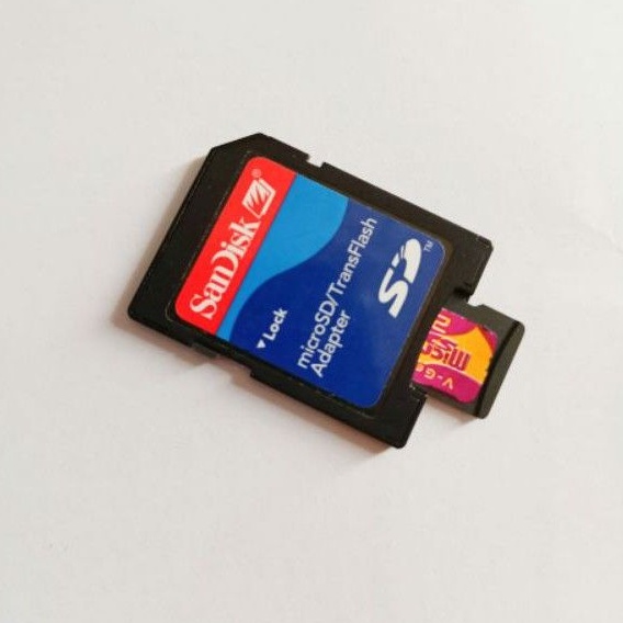 Jual Adapter Memory Sandisk MicroSD to SD Card Original | Shopee Indonesia