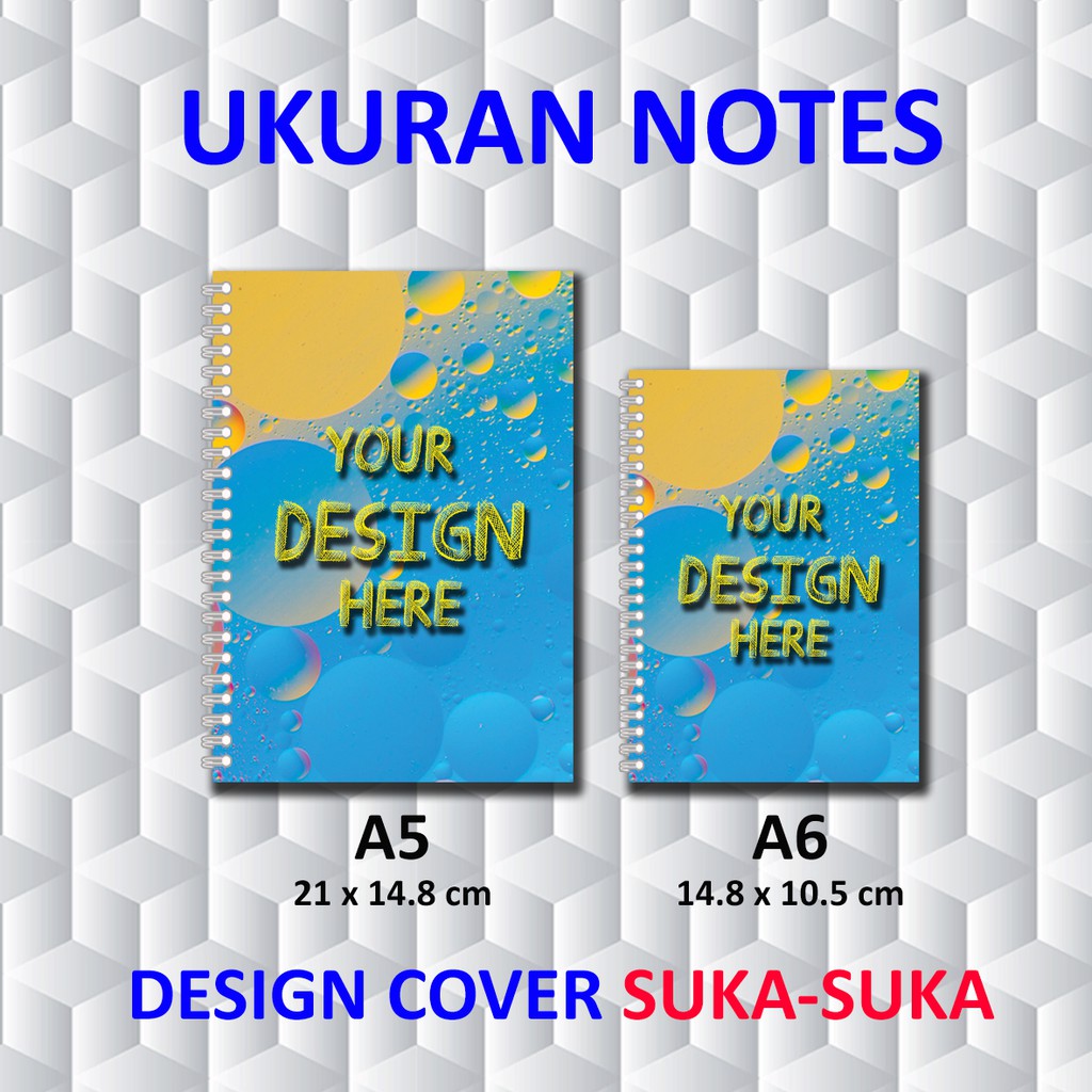 Jual Notebook custom A6 / Notes custom Spiral A6 / Note Book A6 / Isi ...