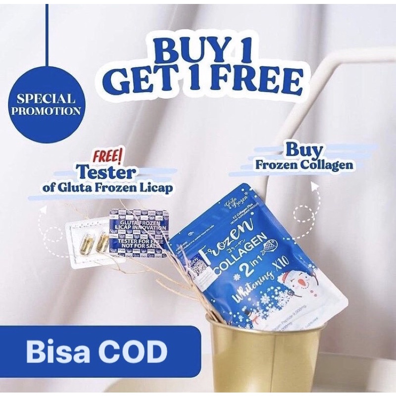 Jual Frozen Collagenn BARCODE 2in1 Whitening 60 Kapsul original & halal ...