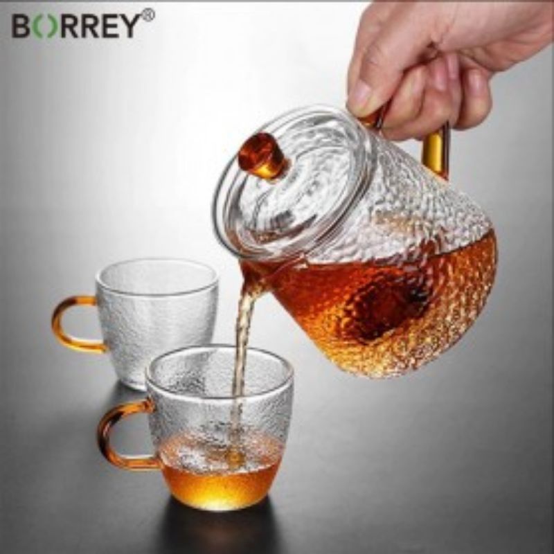 Jual BORREY Teko Pitcher Teh Chinese Teapot Maker Borosilicate Glass 450ml - Transparent ...