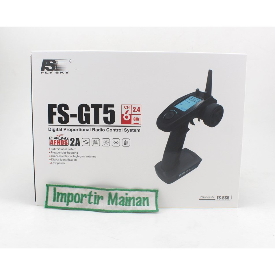 Jual transmitter flysky GT5 remote GT5 FS-GT5 FS BS6 for rc car rc boat ...