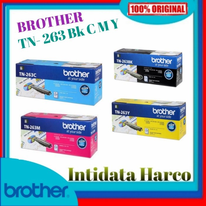 Jual CARTRIDGE TONER BROTHER TN 263 BLACK / CYAN MAGENTA YELLOW C M Y ...
