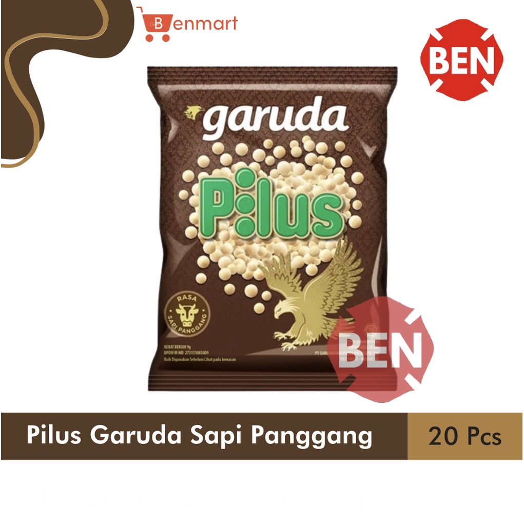 Jual Pilus Garuda Sapi Panggang 1 Pak 20 Bungkus Bks 10gr / Eceran 500 ...