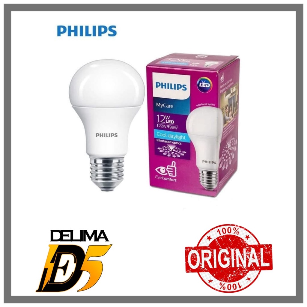 Jual Philips LED Bulb 12W E27 - (6500K - Putih / 3000K - Kuning ...