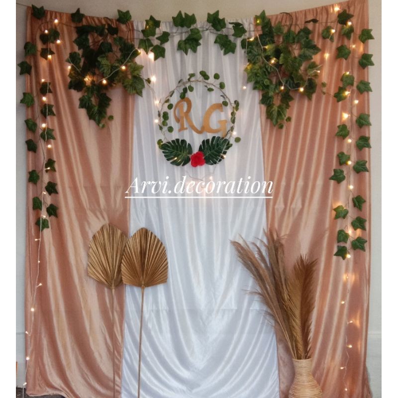 Jual Paket dekorasi lamaran / backdrop background lamaran / tunangan ...