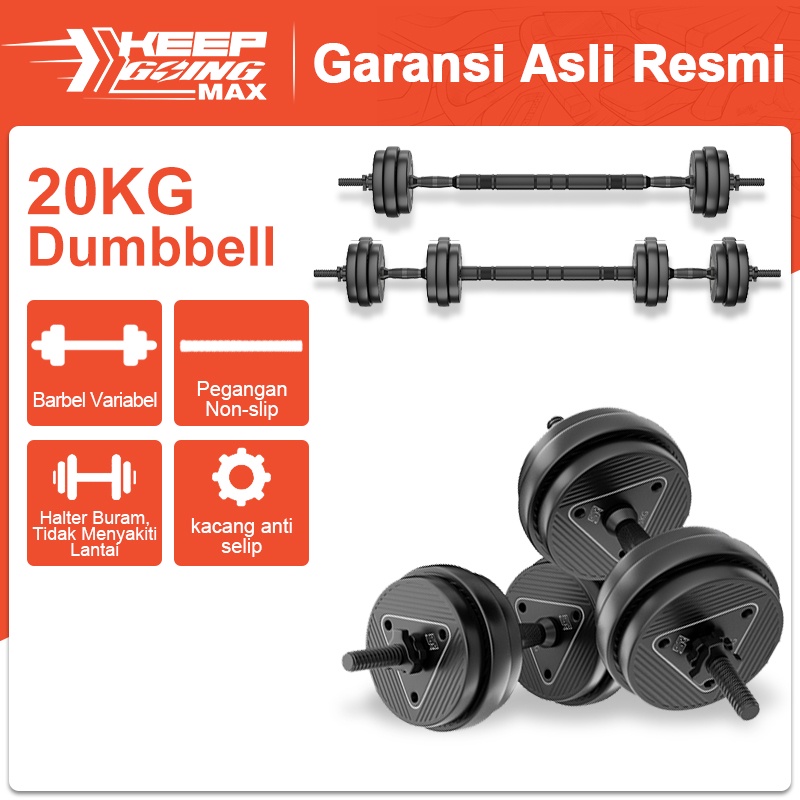 Jual Keep Going Max Dumbbell Barbell 20Kg Multi Function Dumbbell/Alat ...