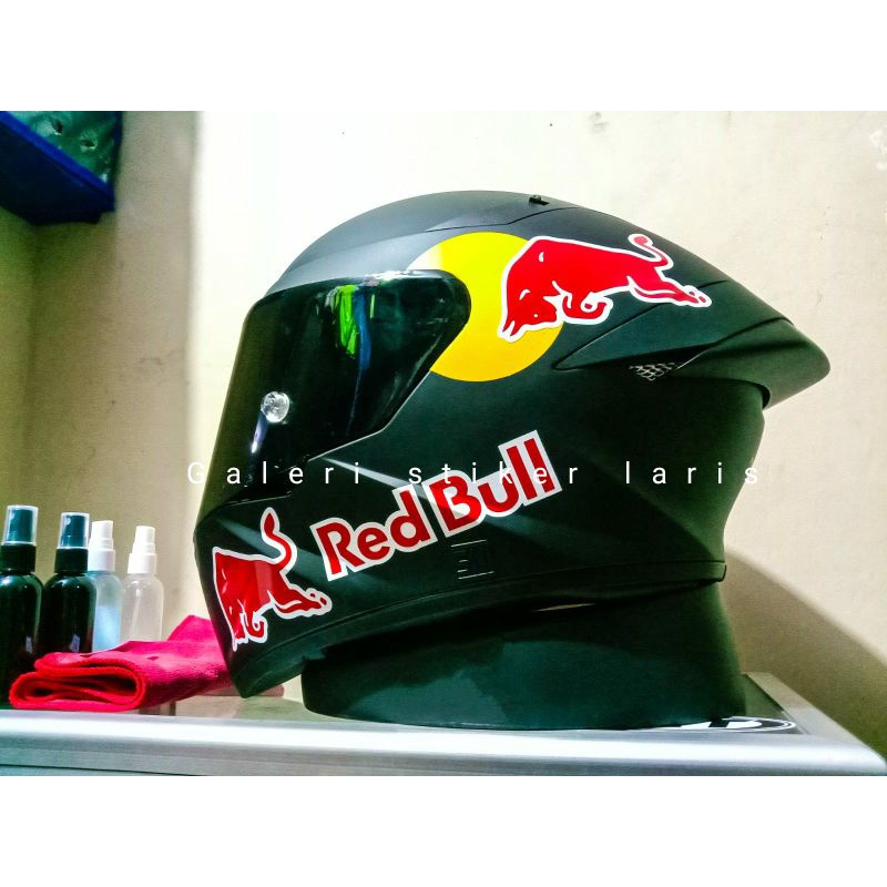 Jual Stiker helm Red bull 1 set stiker viral red bull helmet terkeren ...