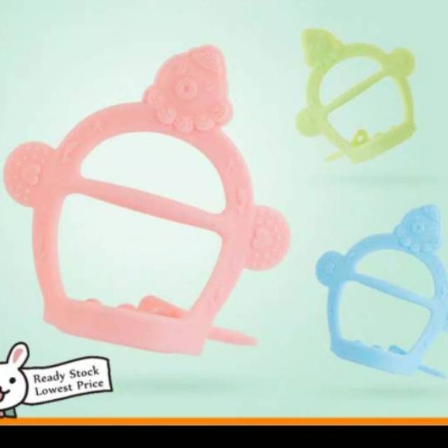 Jual Teether bracelet bayi mirip ange / teether genggam / gigitan bayi ...