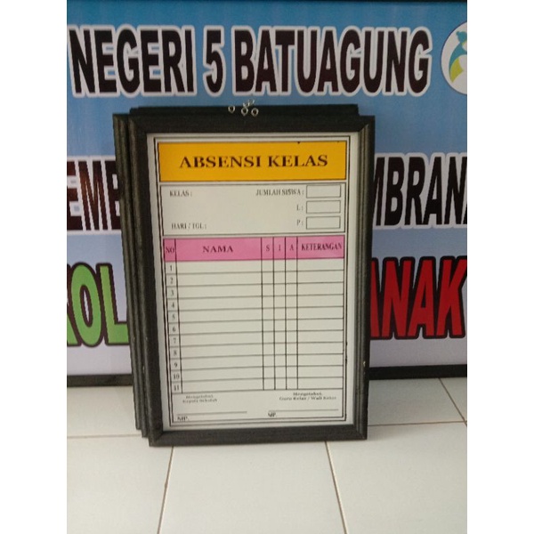 Jual papan absensi kelas | Shopee Indonesia