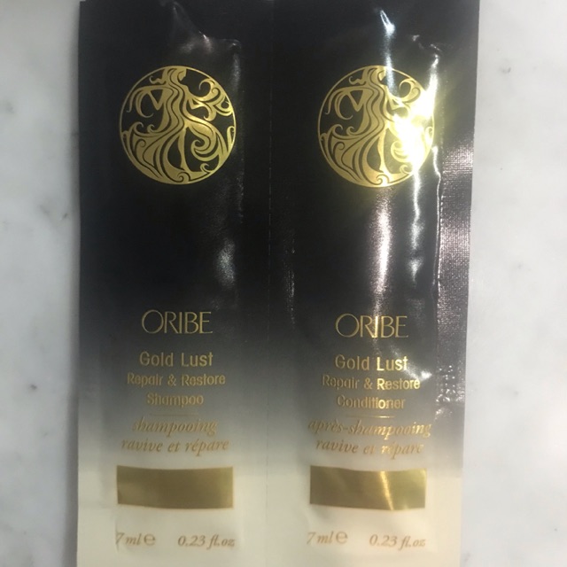 Jual Oribe Gold Lust Repair Restore Shampoo Conditioner sample | Shopee ...