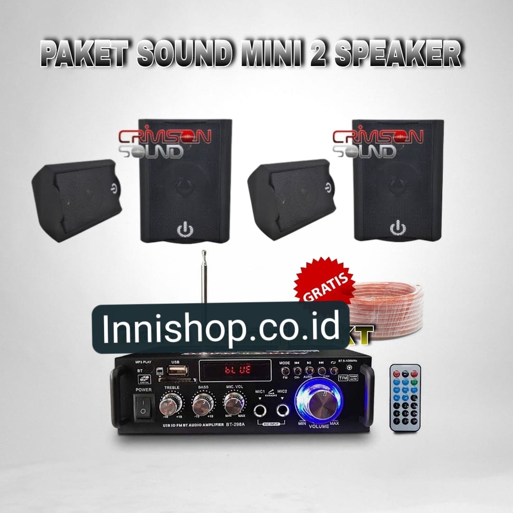 Jual PAKET SOUND SYSTEM CAFE MINI PAKET SOUND SYSTEM MINI 2 SPEAKER ...