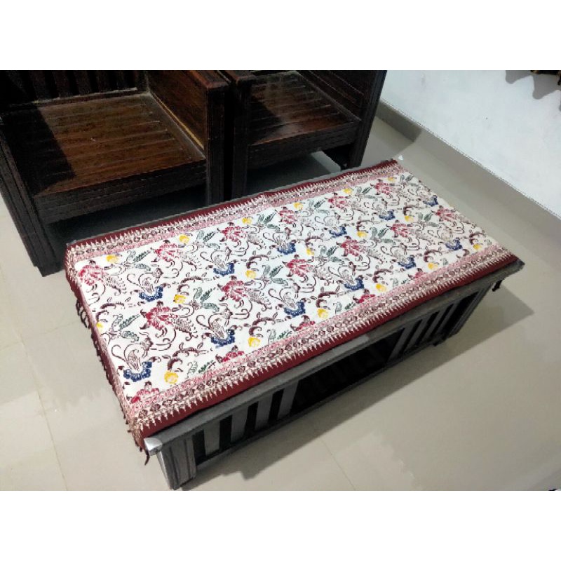 Jual TAPLAK MEJA TAMU PANJANG BATIK CAP (130X50 CM) | Shopee Indonesia