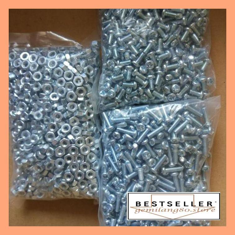 Jual Baut & Mur Tools- Mur Baut 3Mm M3X10 M3 X 10 ISI 50 | Shopee Indonesia