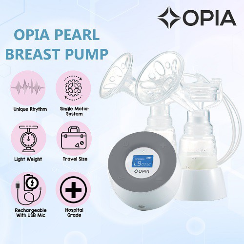 Jual Opia Pearl (PLUS ASURANSI PENGIRIMAN) Breastpump - Pompa Asi Elektrik Dual Mode | Shopee ...