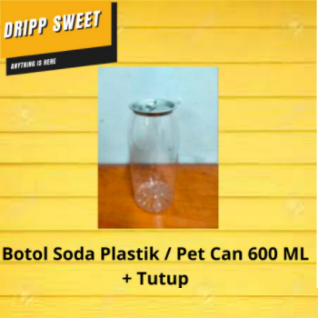 Jual Botol Soda Plastik ø Pet Can 600 ML + Tutup | Shopee Indonesia