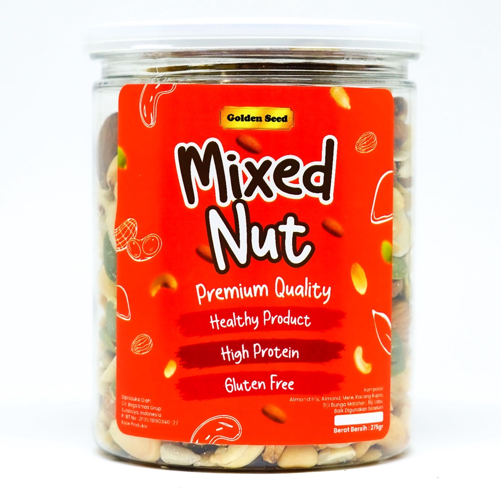 Jual [EDISI PREMIUM] MIXED NUTS & SEEDS 275 GRAM - TRAIL MIX NUT & SEED ...