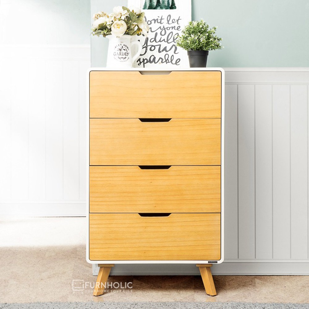 Jual IFURNHOLIC Helsinki 4 Drawers | Lemari Laci kayu | Kabinet ...