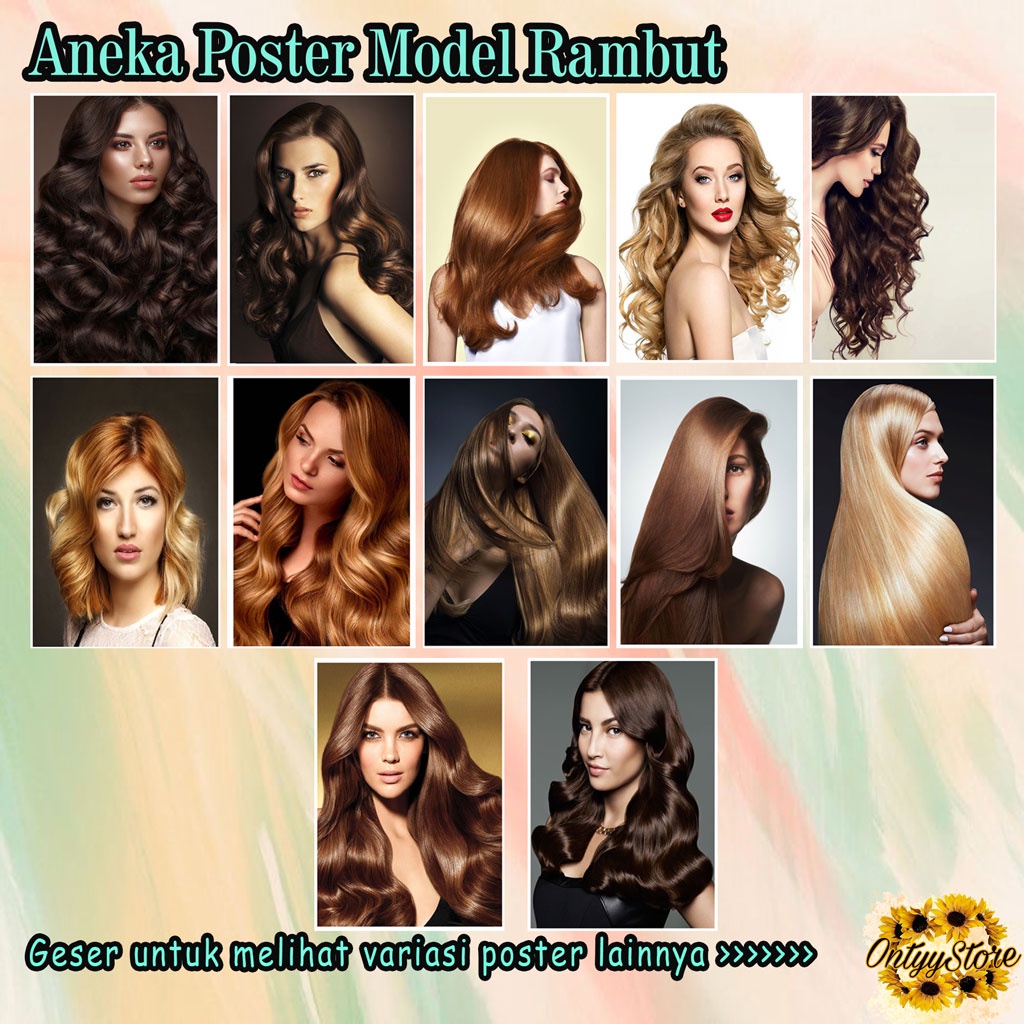 Jual Poster Model Rambut Untuk Salon Vol.2 | Shopee Indonesia