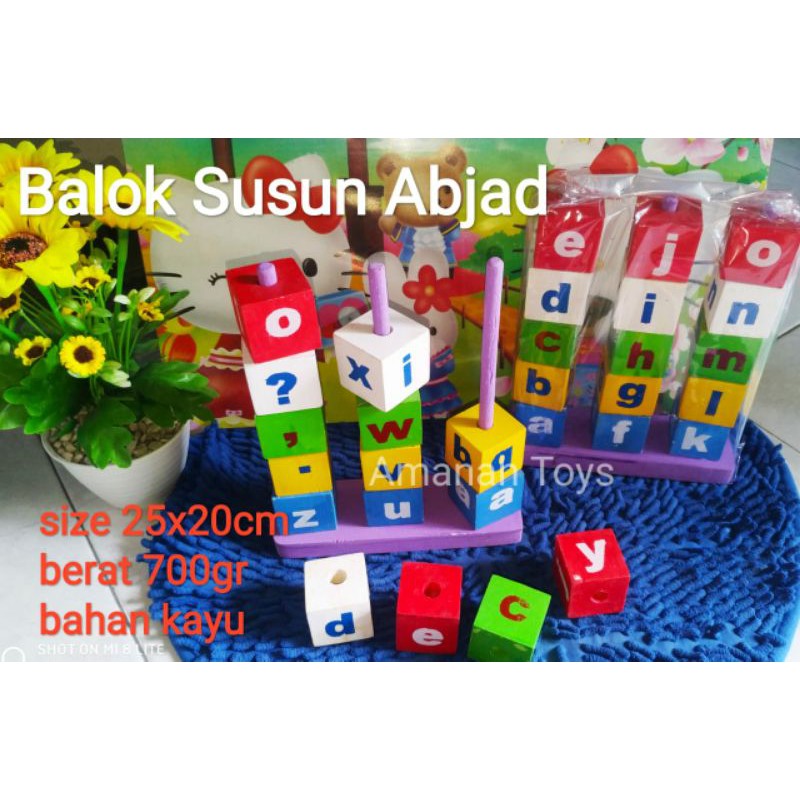 Jual balok abjad (mainan kayu) | Shopee Indonesia