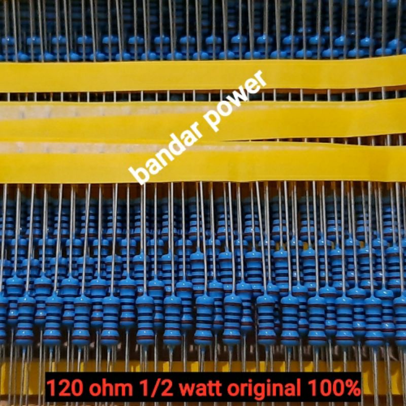 Jual Resistor 120 ohm 1/2 harga per 10pcs | Shopee Indonesia