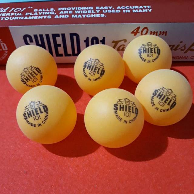 Jual Bola tenis meja pingpong SHIELD 101 40mm/DHS 3STARS 40mm | Shopee Indonesia