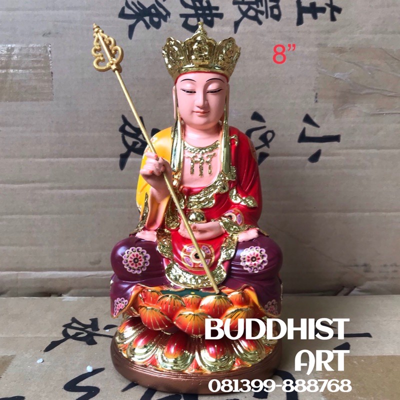 Jual Patung dewa ti cang wang tee cong ong po sat ksitigarbha 8 inch ...