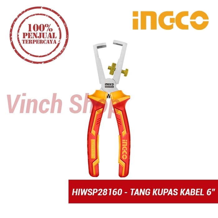 Jual TANG KUPAS PENGUPAS POTONG KABEL LISTRIK INGCO 6 INCH HIWSP28160 ...