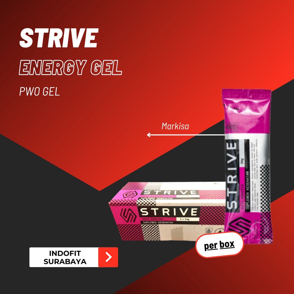 Jual Strive Energy Gel 1 box isotonic suplemen olahraga energy drink | Shopee Indonesia