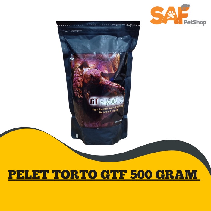 Jual PELET GTF 500 GRAM PELET KURA DARAT SULCATA PARDALIS | Shopee Indonesia