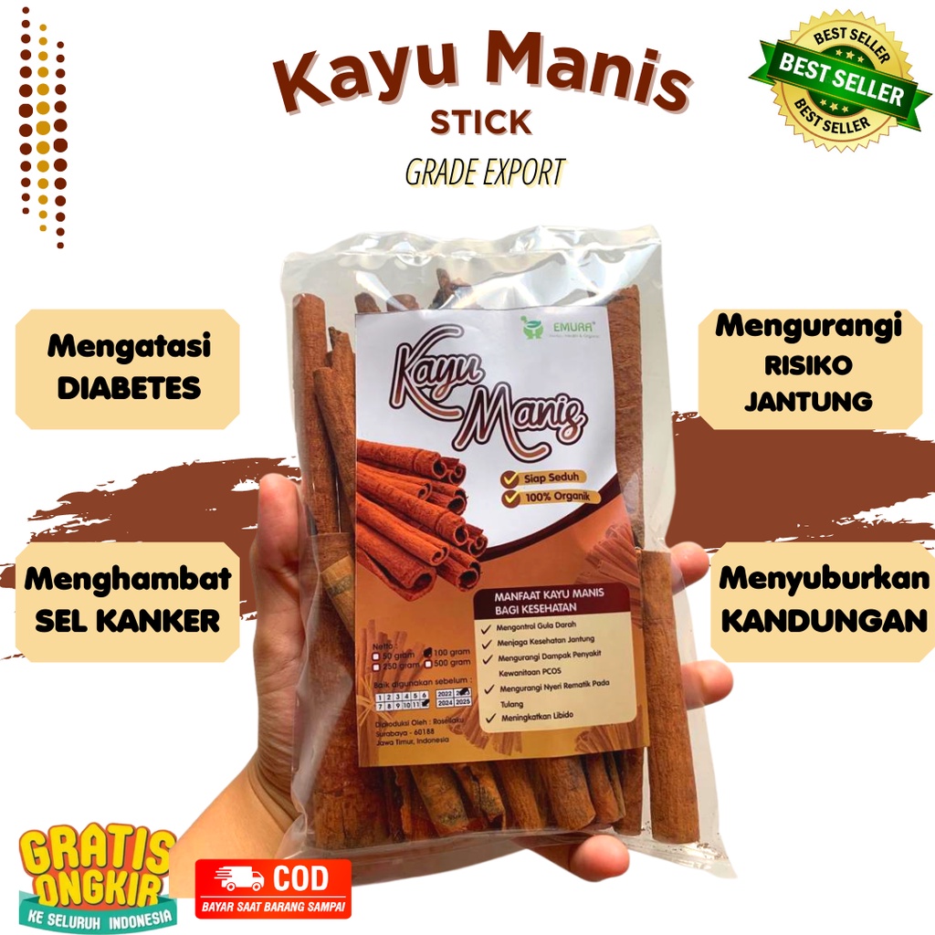 Jual Kayu Manis Premium GRADE EXPORT / 50 Gram | Shopee Indonesia