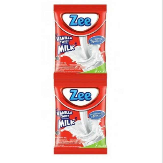Jual Zee Sachet Vanilla Twist Milk 10x40 gr (1 renceng 10 sachet ...