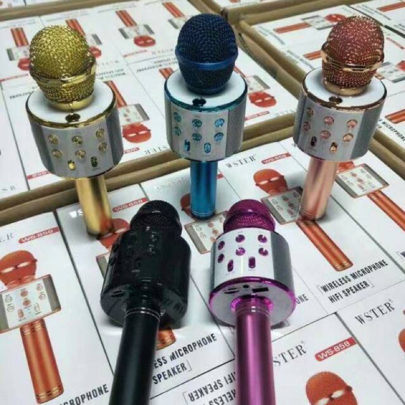 Jual Mic Bluetooth Karaoke / Smule Wireless Karaoke Portable | Shopee ...