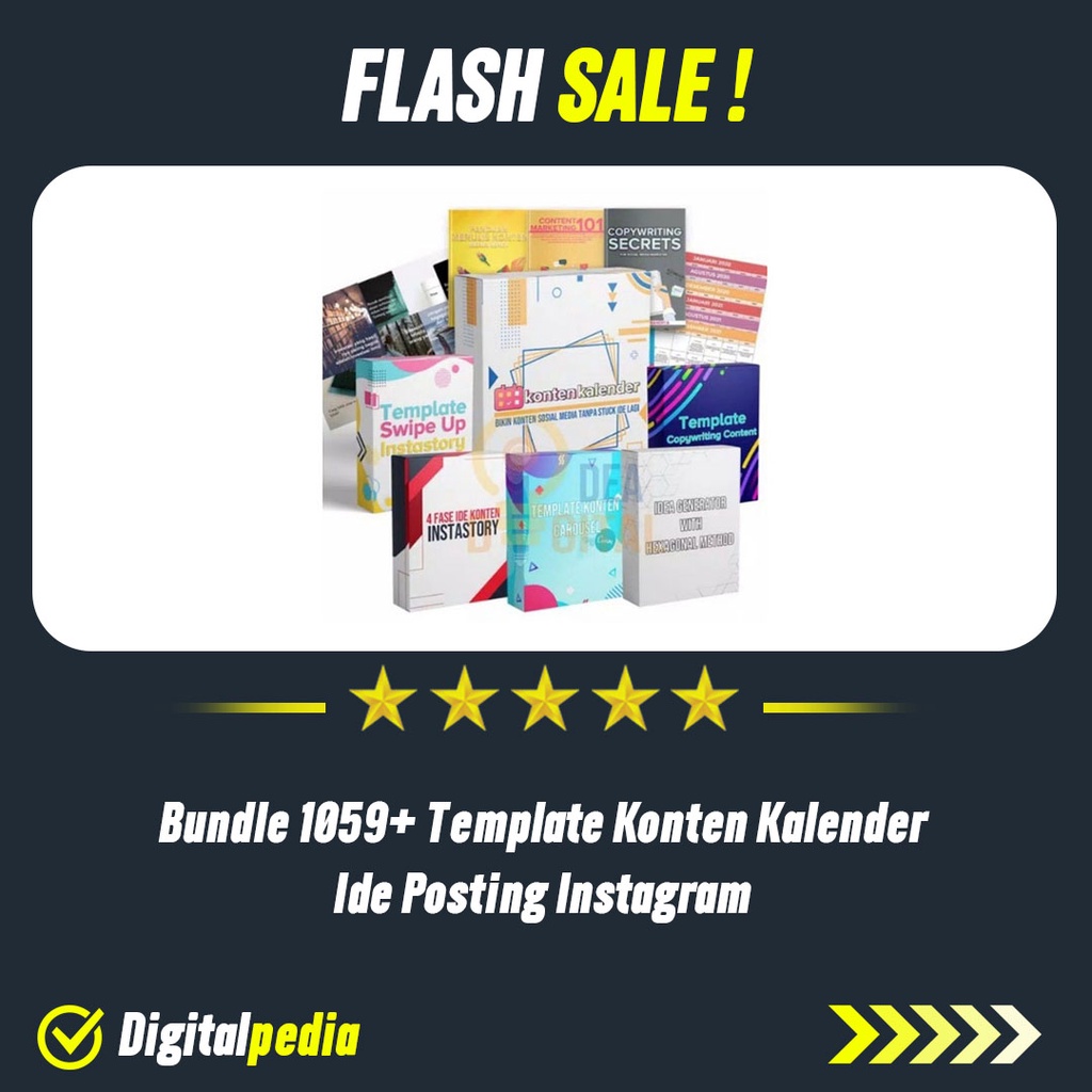 Jual Bundle 1059+ Template Konten Kalender Ide Posting Instagram IG V3 ...