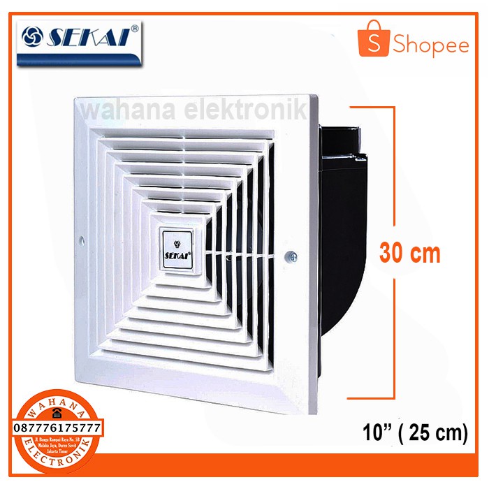Jual SEKAI MVF 1091 10 INCH 25CM MVF 893 8 INCH EXHAUST FAN CEILING FAN KIPAS HISAP PLAFON ...