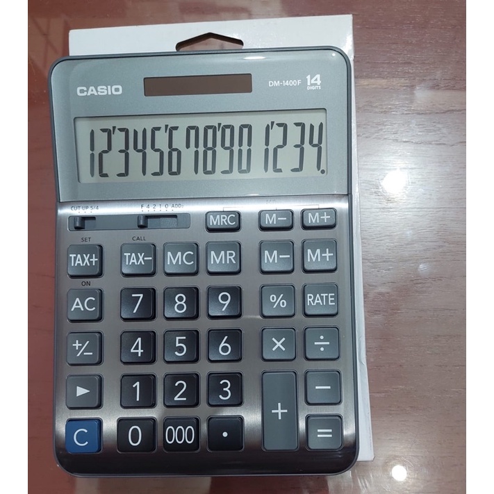 Jual Casio Kalkulator Meja DM-1400 F Desktop Calculator | Shopee Indonesia