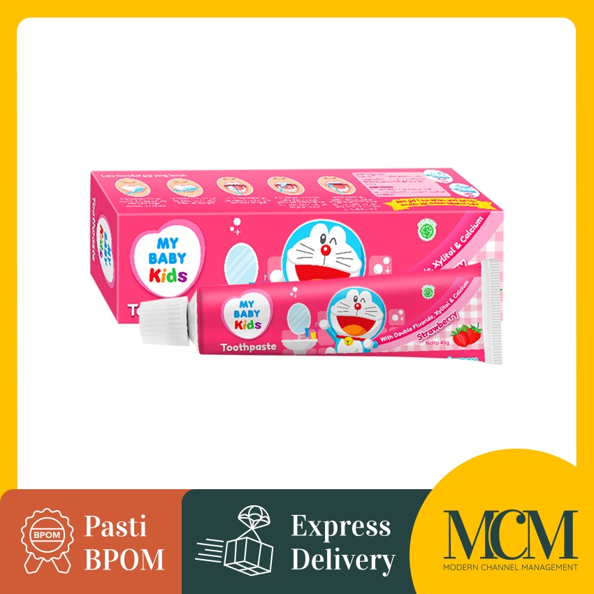 Jual Pasta Gigi Anak - My Baby Kids Toothpaste Strawberry - 45 gr ...