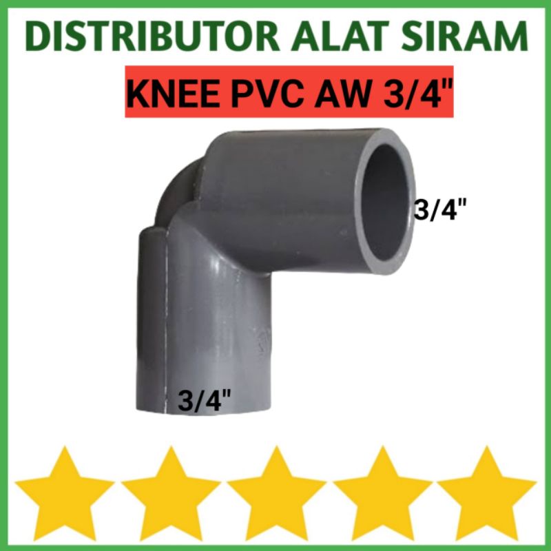 Jual FITTING PVC ELBOW 3/4 INCH AW L KENI KNEE KNIE KONEKTOR PIPA 0.75 INCI KONEKTOR SAMBUNGAN ...