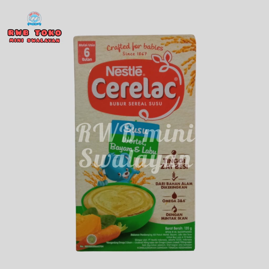 Jual Nestle Cerelac 120gr Rasa Susu Beras Merah | Susu Ayam Sayur ...