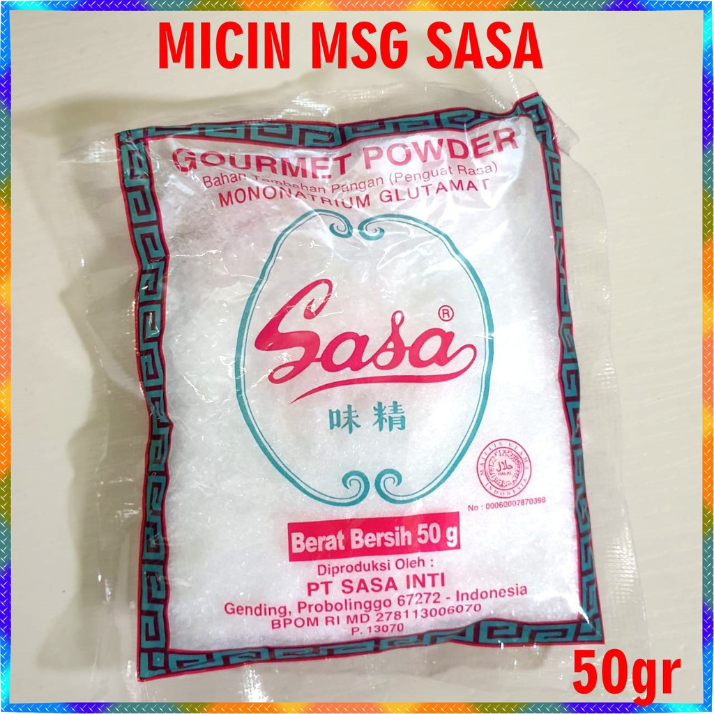 Jual Sasa Micin MSG Gourmet Powder Bahan Tambahan Pangan Masakan ...