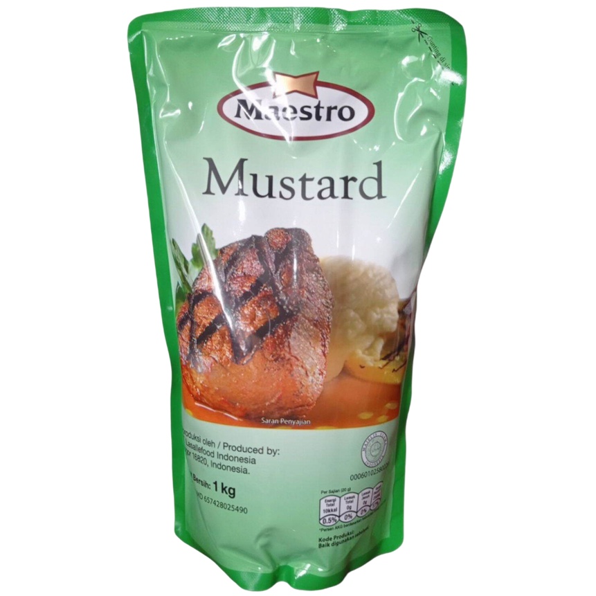 Jual Maestro Mustard 1kg Saus untuk Burger, Salad, dan Steak | Shopee ...